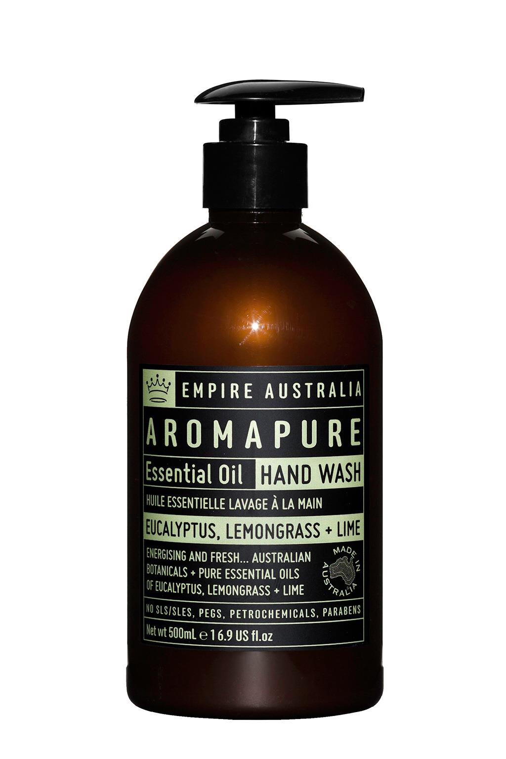 Aromapure Eucalyptus Lemongrass And Lime Hand Wash 500ml Empire Bath